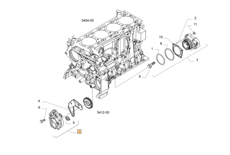 Bomba De Óleo CASE 5801851153 | CASE Peças